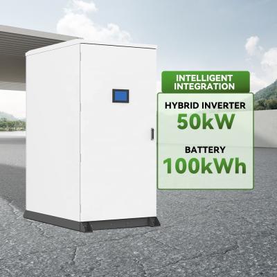 China BESS Industrial Commercial Solar Battery 50Kw 100kWh Energy Storage System Grade a Energy Storage Container LIFEPo4 Battery for sale