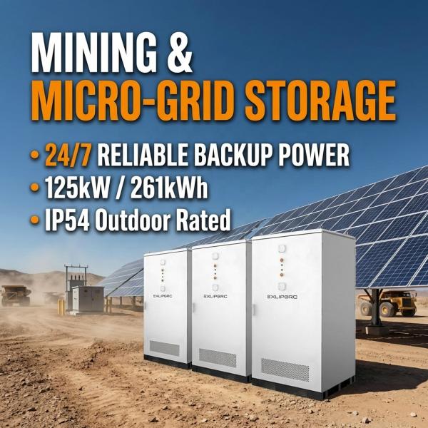 Quality 125kW/261kWh Liquid Cooling BESS with Off-grid Capability for Mining and Remote Areas for sale