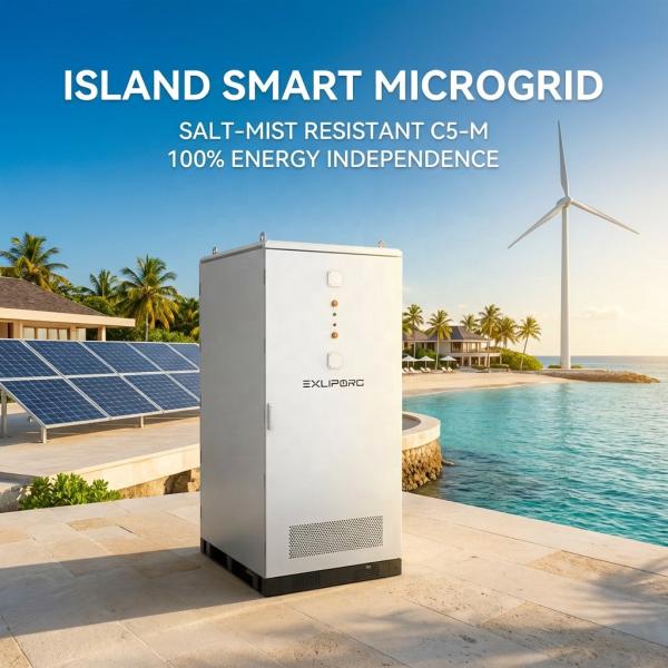 Quality 125kW Output Rating Battery Energy Storage System with C5-M Marine Grade Salt-Mist Coating and Black Start Capability for Microgrid BESS for sale