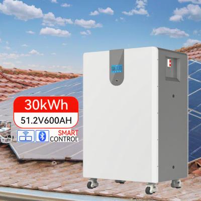 China Renewable Energy 48V 32Kwh Solar Battery 51.2V 628Ah 30KWh Lifepo4 Home Energy Storage Split 48V 32Kwh Lithium Akku Battery for sale