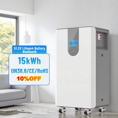 China 15Kwh Lithium Battery Ion 51.2v 48V 280ah Lifepo4 Battery 15 kwh 15kw 15 Kva 15Kva Solar Home Energy Solaire Batterie Au Lithium for sale