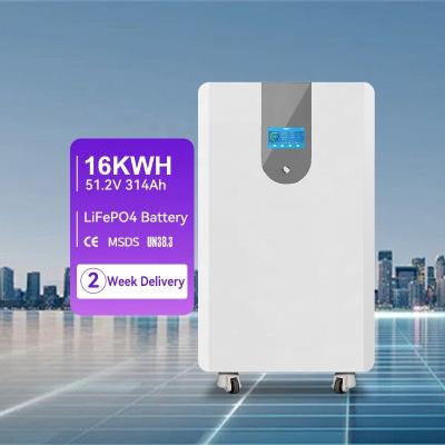 China Home Energy Storage System 5kWh 10kWh 15kWh 16kWh Lithium Battery 51.2V 100Ah 314Ah Solar Battery Pack 48V LiFePO4 Battery for sale