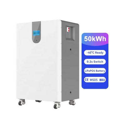 China LiFePO4 Battery Pack with 48V/51.2V System Voltage and 5-10kW Output Power for Hybrid Grid Connection Solar Energy Storage for sale