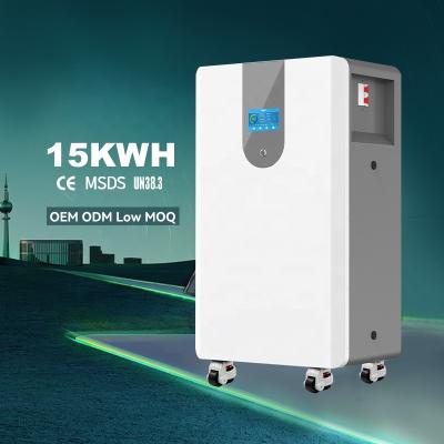 China 15kWh Lithium Battery Pack 51.2v Lifepo4 IP65 Protection BMS for Home Wheeled Power Supply 10000 Cycles Battery Bank for sale