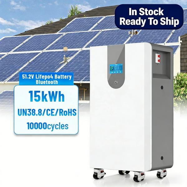 Quality 51.2V 300Ah LiFePO4 Battery Powerwall with Built-in BMS for Solar Energy Storage for sale