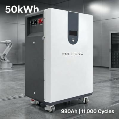 China 50kWh 980Ah Split Stackable LiFePO4 Battery with Intelligent BMS for Residential and Commercial Energy Storage System for sale