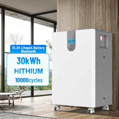 China Deep Cycle 16S2P 51.2v 30kwh Lifepo4 Energy Storage Solar System Hybrid Home Power Floor-Mounted 30Kw 50Kwh Lithium Ion Battery for sale