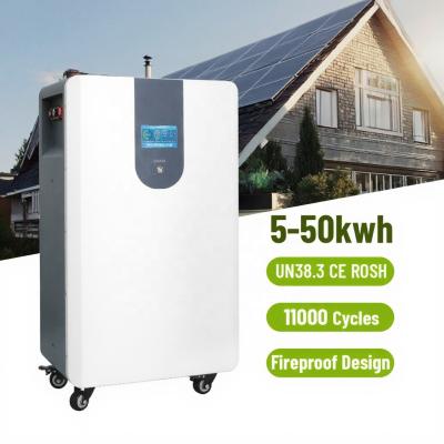 China Pro-Grade 51.2V 300Ah LiFePO4 Smart BMS Split Home Backup for 48V 200Ah 10kWh Lithium-Ion Batteries for House Solar System for sale