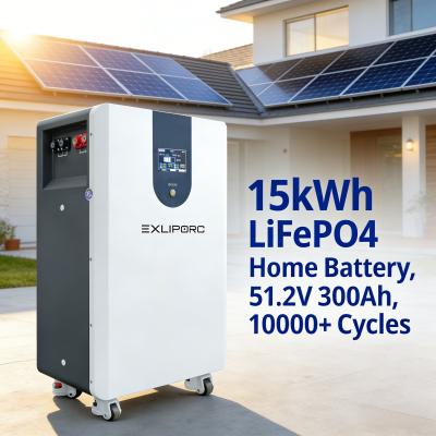 China 15kWh 300Ah 51.2V LiFePO4 Battery Pack Floor Mounted Home Energy Storage System for sale