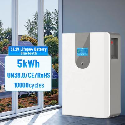 China Deep Cycle LiFePO4 100Ah 51.2V Split Solar Energy Storage Battery 5kWh Smart BMS 48V System for sale