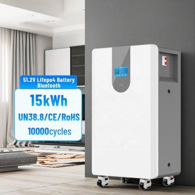 China 48V/51.2V LiFePO4 Battery with 5-10kW Output Power for Solar Energy Storage Wall-Mounted Design for sale