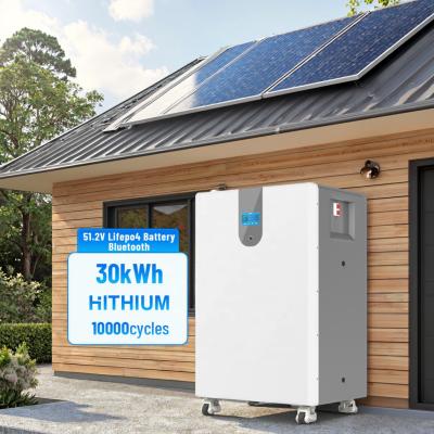 China High Capacity 51.2V Split Solar Battery Storage System LiFePO4 Lithium Battery 600Ah 30kWh Hybrid Home Energy Storage for sale