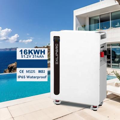 China Deep Cycles 51.2V 10000 Cycles LiFePO4 Lithium Solar Battery Split IP65 CAN Hybrid Grid Movable Home Energy Storage System for sale