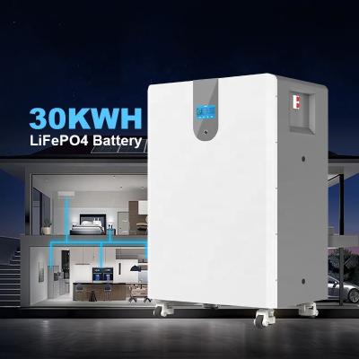 China 51.2V 600Ah 30KWh Mobile Lifepo4 Lithium Solar Battery Floor Mounted Home Energy Storage System for sale