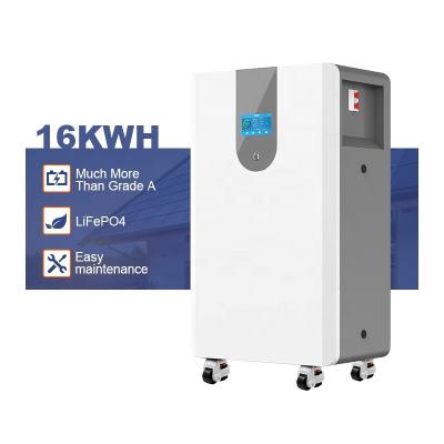 China Home Energy Storage 48V Split IP65 Lithium Ion Phosphate Battery Pack 16kWh CAN Communication Efficient Home Energy Solution for sale