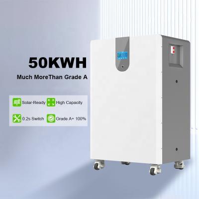 China 5kWh 10kWh 30kWh 50kWh Split Smart BMS LiFePO4 Home Appliance Energy Storage System Floor Mounted Battery Hybrid Grid Connection for sale