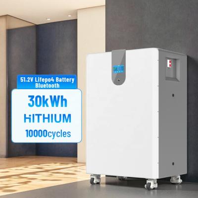 China EXLIPORC 51.2V 600Ah Home Energy Storage Rack-mounted Lithium Battery Mobile Lifepo4 Battery BMS CAN Communication Port Hybrid for sale