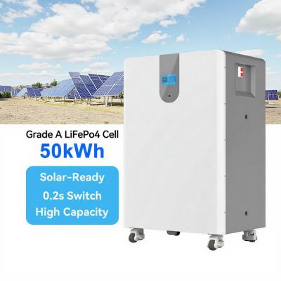 China New Design Mobile Power Station  LiFePO4 Lithium Battery 51.2V Capacity 300AH 600AH 900ah for Commercial Energy Storage for sale