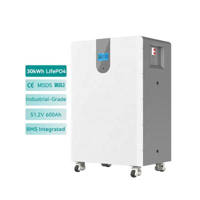 China Large Capacity 30kwh 51.2V 600AH Lithium Ion Battery for 10kw Solar System Home Energy Storage for sale