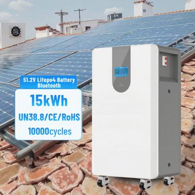 China 48V 280Ah LiFePO4 Lithium Battery Solar Storage System 15kWh 30kWh Split BMS 10000 Cycles 51.2V Hybrid Grid 15kW Battery System for sale