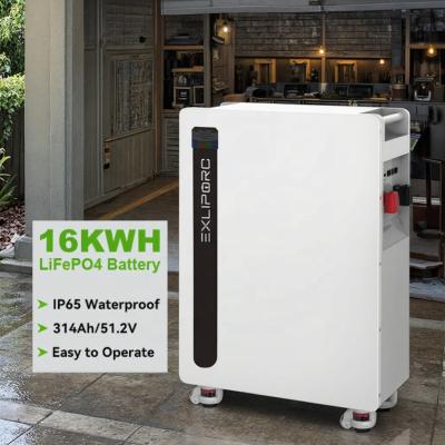 China 51 Volt 100Ah 200Ah 280Ah 314Ah Li-Ion Lfp Battery Packs Hybrid Inverter Ip65 LiFePO4 Battery Pack Roller Type 48V 10kWh 16kWh for sale