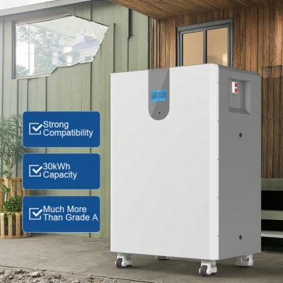 China Low-voltage Removable Solar Power Battery 51.2V 15kwh 30kwh 48V 32kwh LiFePO4 Energy Storage Batteries for Home for sale