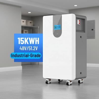 China EU 15kWh Energy Storage Battery 10000 Cycles LiFePO4 Solar Hybrid Split Grid Smart BMS CAN Communication Home Appliances for sale