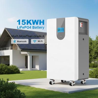 China EXLIPORC LVB15WTC 15kWh 51.2V LiFePO4 Solar Battery with Smart BMS for Hybrid/Off-Grid Industrial Backup for sale