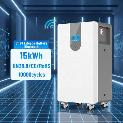 China Factory 15kwh Split 51.2V 300Ah LiFePO4 Lithium Battery 100A 200A Mobile & Floor-Standing Energy Storage Power Backup for sale