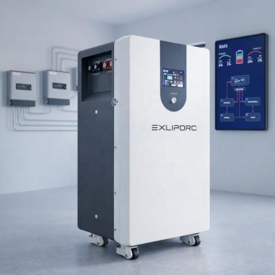 China Low Voltage 51.2V 15kWh LiFePO4 Split Battery Hybrid Grid Compatible CAN Smart BMS for Energy Storage Systems for sale