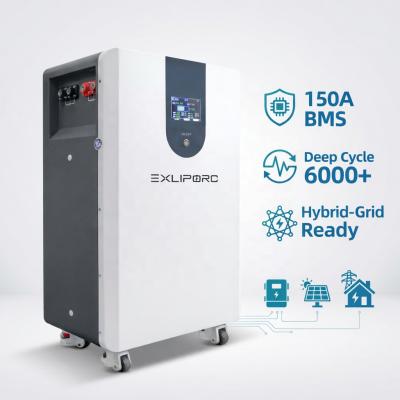 China 16kWh 51.2V LiFePO4 Battery Pack 314Ah Deep Cycle Solar Storage Battery 150A BMS for Off Grid System for sale
