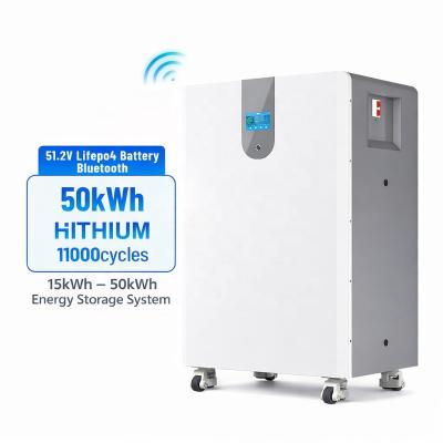 China 11000 Cycles 51.2V Maintenance-Free LiFePO4 Battery Pack for Solar Energy Storage System for sale