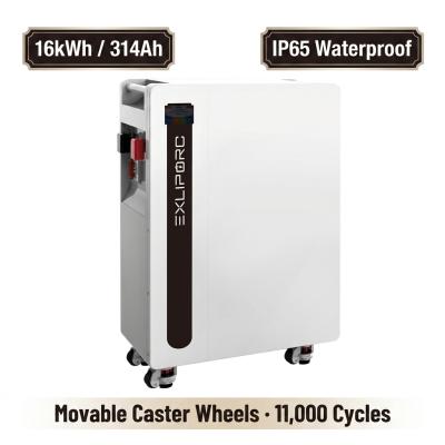 China 16kWh Capacity IP65 Outdoor LiFePO4 Battery with Mobile Wheel Design for Energy Storage for sale