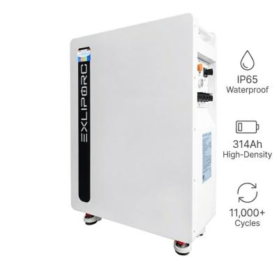 China EXLIPORC 16.07kWh 51.2V 314Ah LiFePO4 Home Battery System - IP65 Waterproof Storage for sale