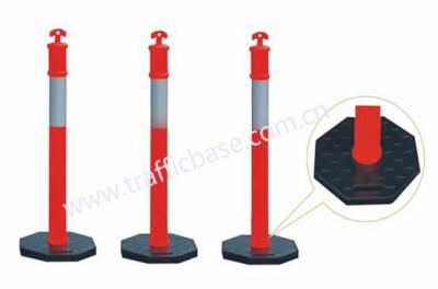 China Black Rubber Base 12lb Octagon Vulcanied Rubber Base, Traffic Safety Cone for sale