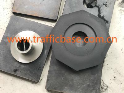China 12lb Octagon Black Rubber Traffic Base for Traffic Safety Cone for sale