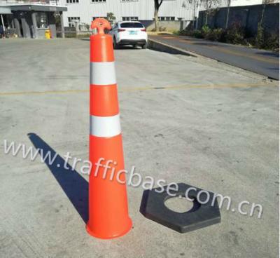 China 100% Recycled Rubber 8lb Base for Traffic Cone for sale