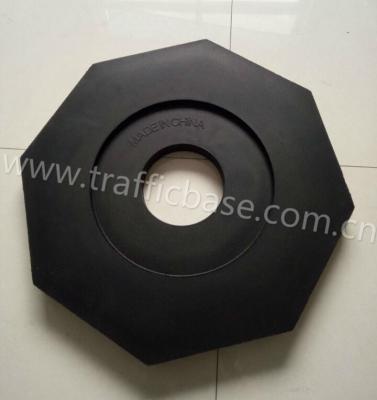 China 10lb Octagon Rubber Base for Traffic Cone for sale