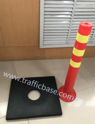 China Black Rubber Base 11lb Octagon Rubbber Base with Handle for Traffic Cone for sale