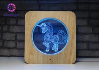 China Deco 3D LED Illusion Lamps USB Charge Remote Controller USB Cable Touch Screen for sale