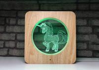 China Deco 3D LED Illusion Lamps USB Charge Remote Controller USB Cable Touch Screen for sale