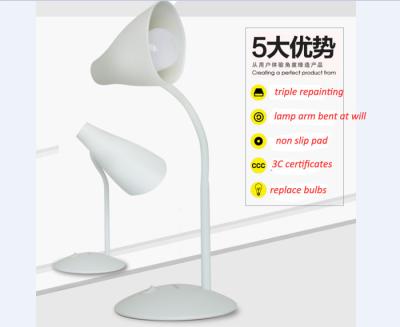 China Eye Caring Dimmable LED Table Lamp Bending Study Office 3 Color AC110-220V for sale