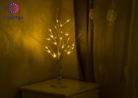 China 60cm Height Silver Birch Decorative String Lights , Night Tree Table Lamp Landscape for sale