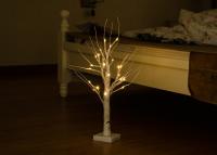 China 60cm Height Silver Birch Decorative String Lights , Night Tree Table Lamp Landscape for sale