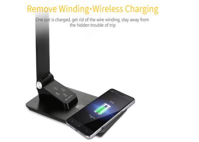 China Wireless Charging Dimmable LED Table Lamp Smart Touch Aluminum Alloy Touch Button for sale