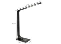 China Wireless Charging Dimmable LED Table Lamp Smart Touch Aluminum Alloy Touch Button for sale