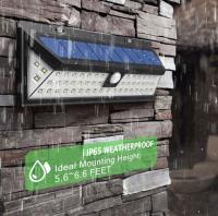 China 270 Degree Solar Powered Yard Lights Wide Angle Motion Sensor Warm White for sale