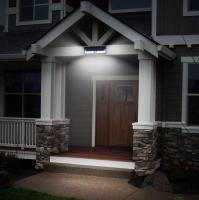 China 270 Degree Solar Powered Yard Lights Wide Angle Motion Sensor Warm White for sale
