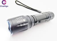 China 800LM Rechargeable Led Flashlight / Brightest Handheld Flashlight CREE XML T6 Adjustable ZOOM for sale
