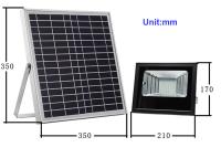 China 100W Highlight Solar Powered Backyard Lights Waterproof IP66 Solar Led Yard Lights for sale